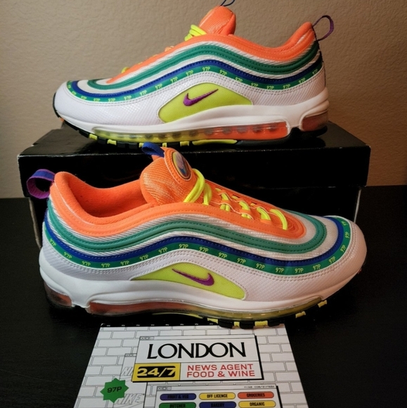 Nike | Shoes | Rare Nike Air Max 97 On Air London Summer Of Love Men ...